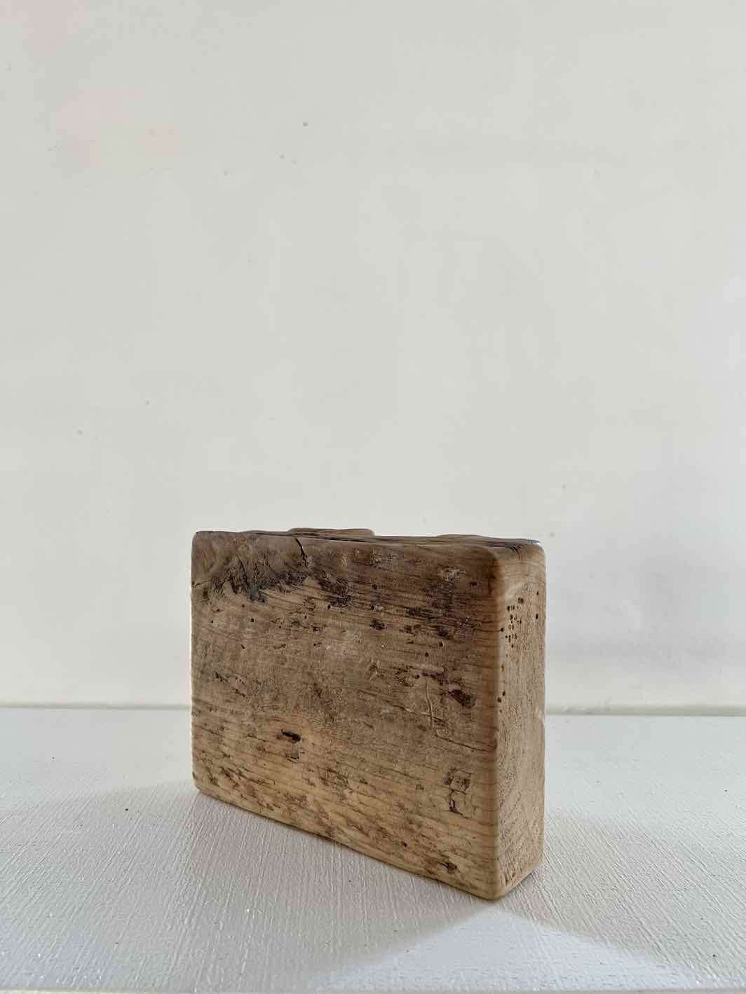 Handcrafted Antique Wooden Risers at Woven Kin Home