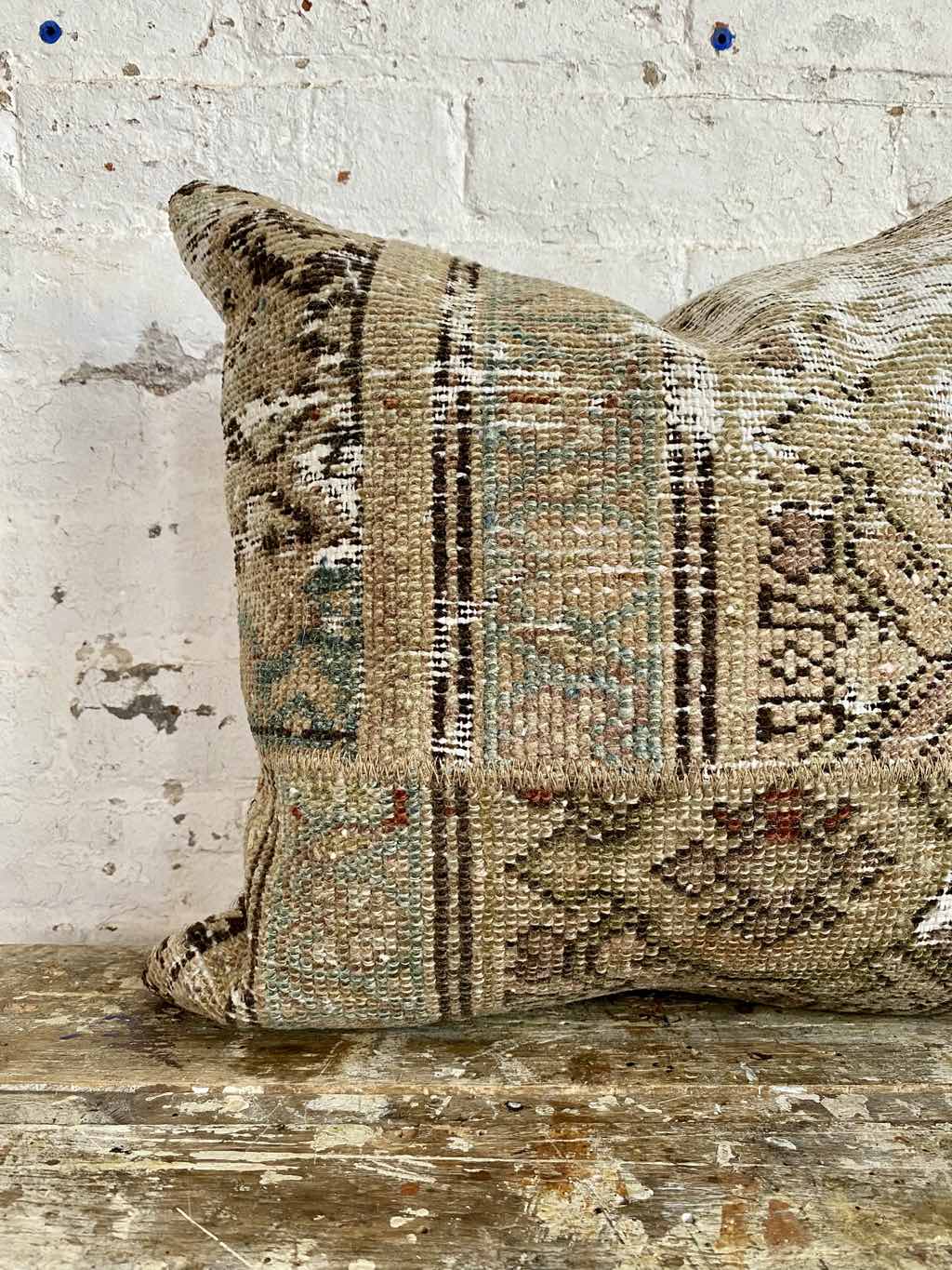 Vintage Rug Pillow No. 85 – Woven Kin Home