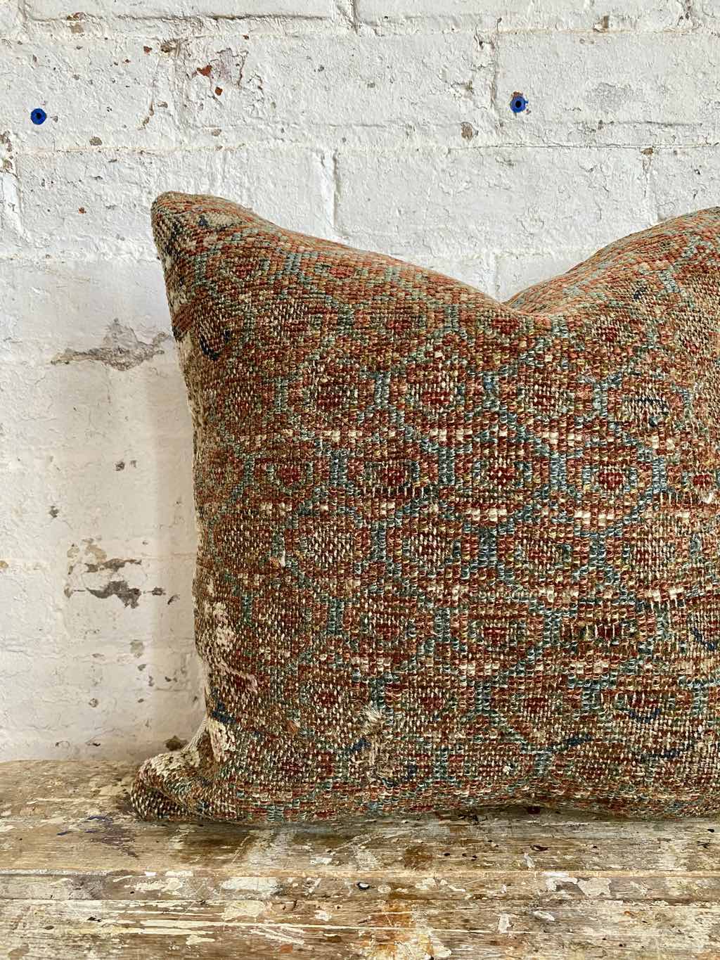 Vintage Rug Pillow No. 90 – Woven Kin Home